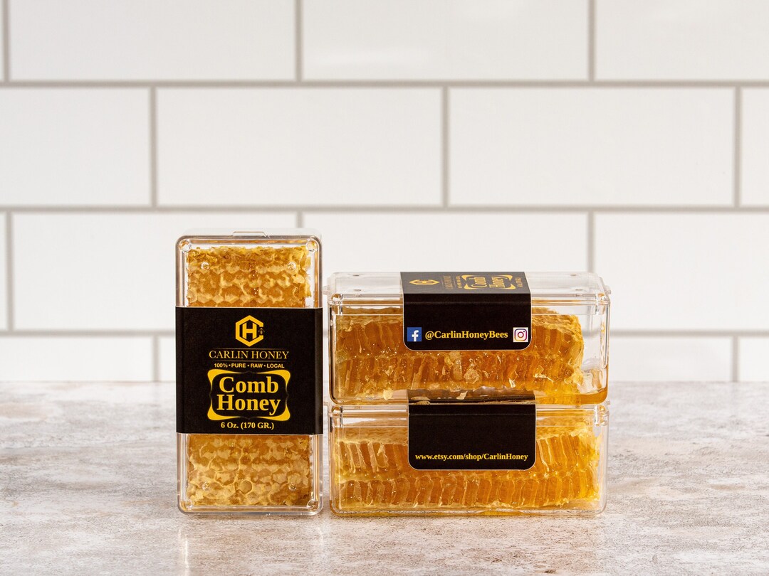 Comb Honey 2"x4" Chunk - Etsy