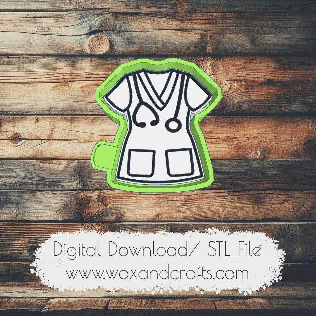 Scrub Top Freshie Mold Housing STL - Etsy