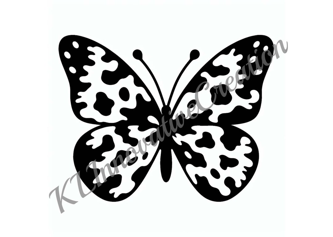 Cow Print Butterfly 3 SVG/JPEG - Etsy