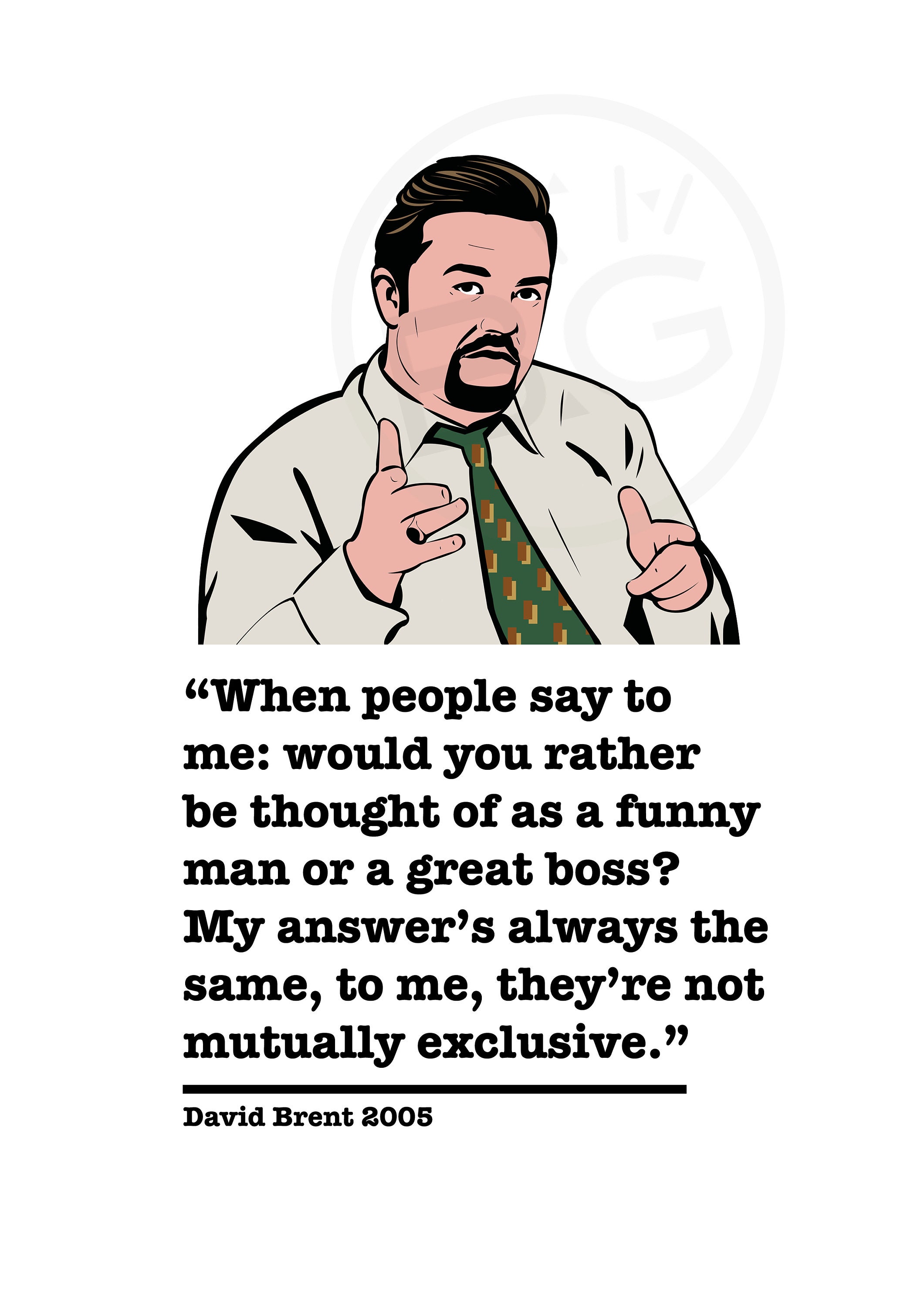 David Brent The Office Quote Gift A4 A5 Print | Etsy