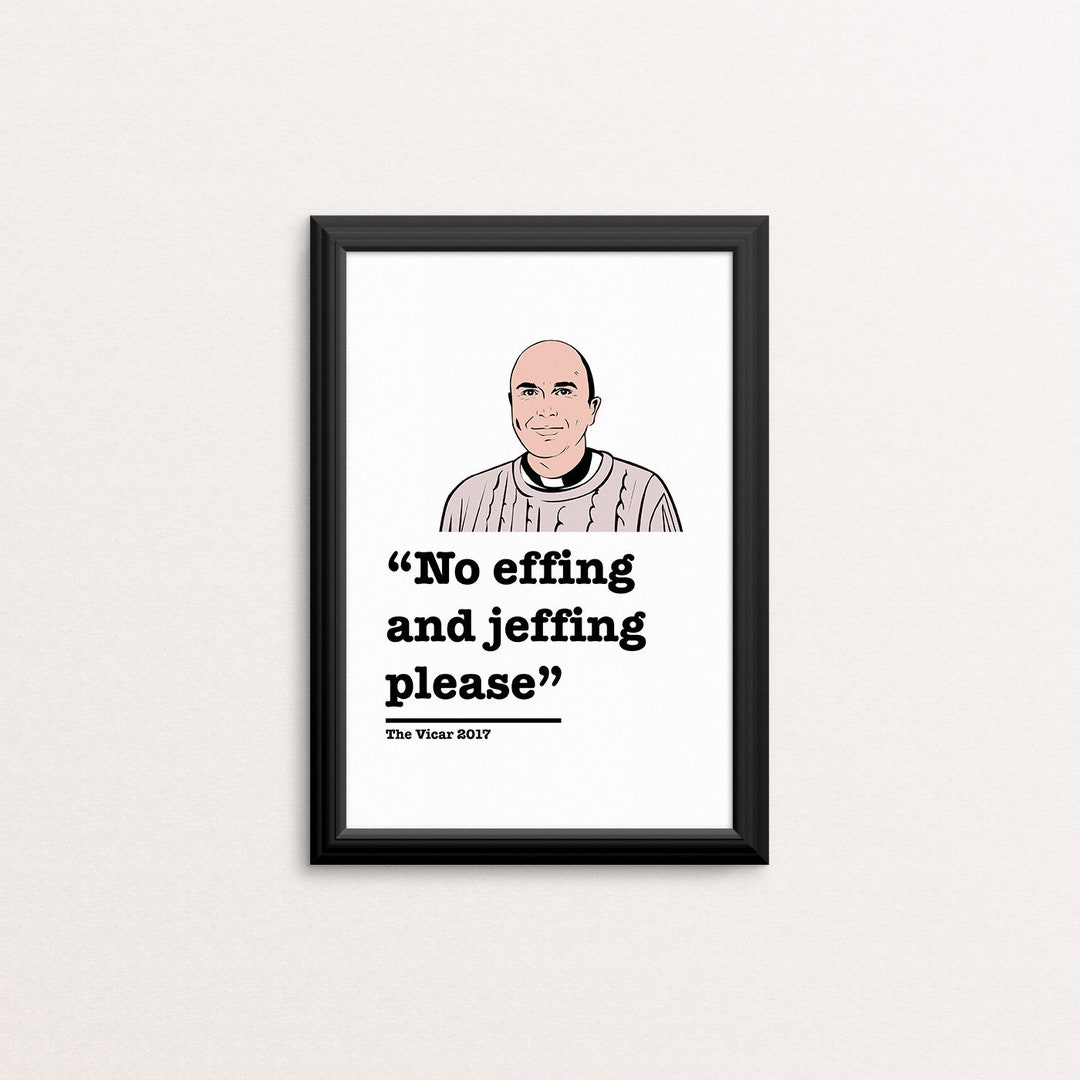 This Country the Vicar A4 A5 Print Quote - Etsy Australia