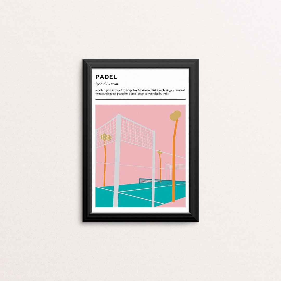 Padel Tennis Court A4 A5 Print Gift - Etsy