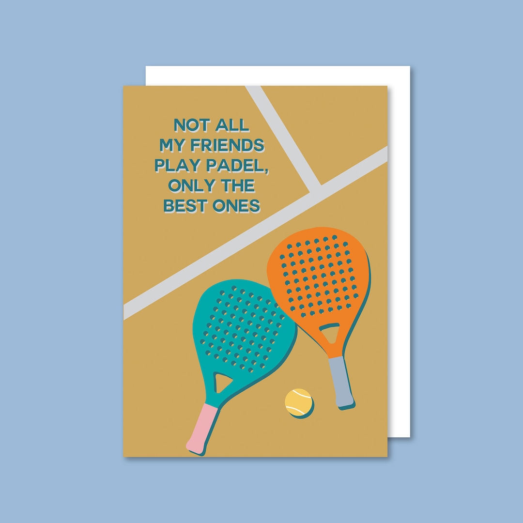 Padel Tennis Sport Birthday Card - Etsy