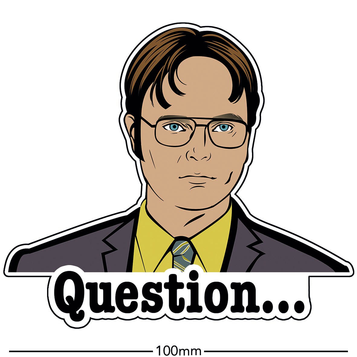 Dwight Schrute the Office USA Birthday Card - Etsy