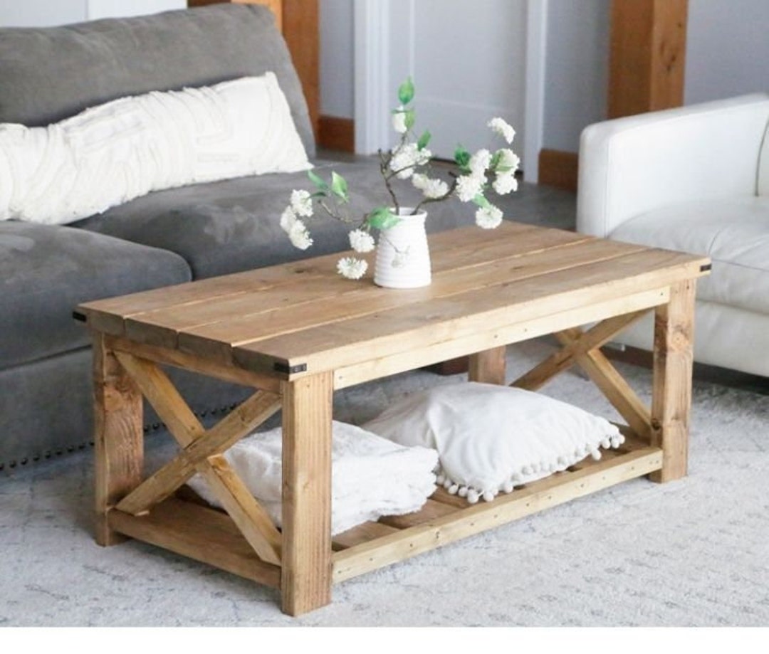 Farmhouse Coffee Table Plan-easy Step-by-step Guide Only Standard ...