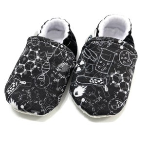 Science Shoes, Baby Geek, Black Booties for Nerds, Future Scientist ...