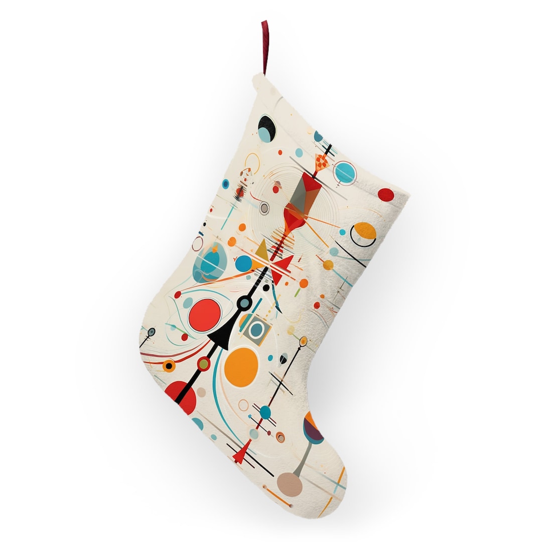 Beautiful Mid Century Modern Style Christmas Stocking - Etsy
