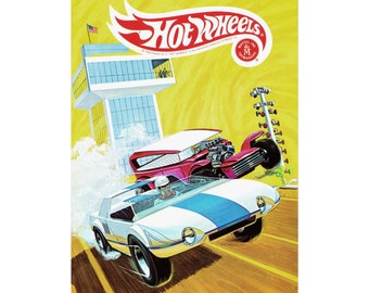 Vintage Reproduction Racing Poster Hot Wheels Coloring Book - Etsy
