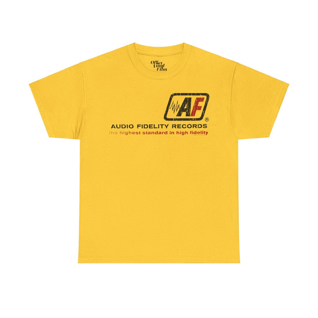 Vintage Audio Fidelity Records Tee - Unisex Heavy Cotton - Etsy