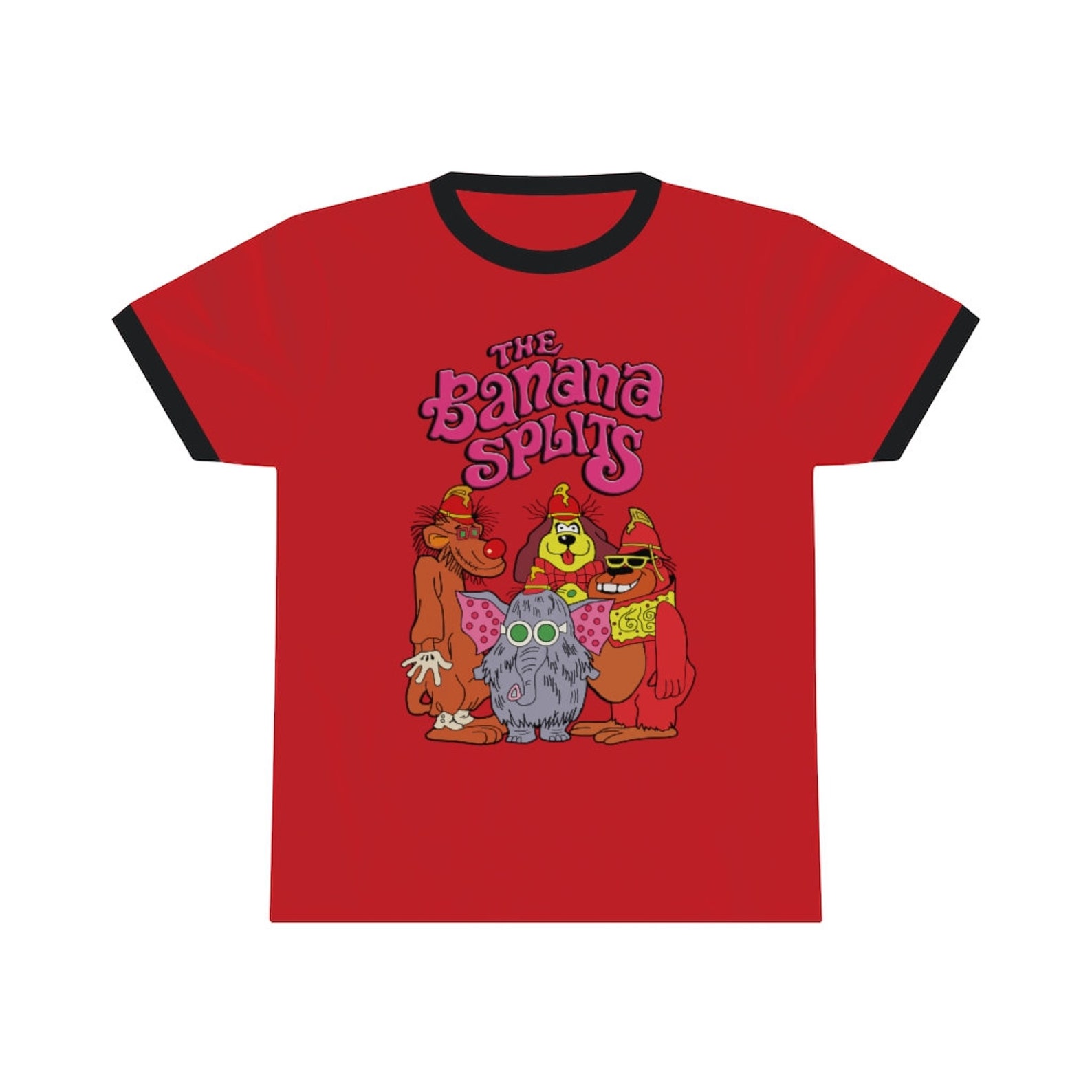 Banana Splits Vintage Style High Quality Unisex Ringer Tee | Etsy