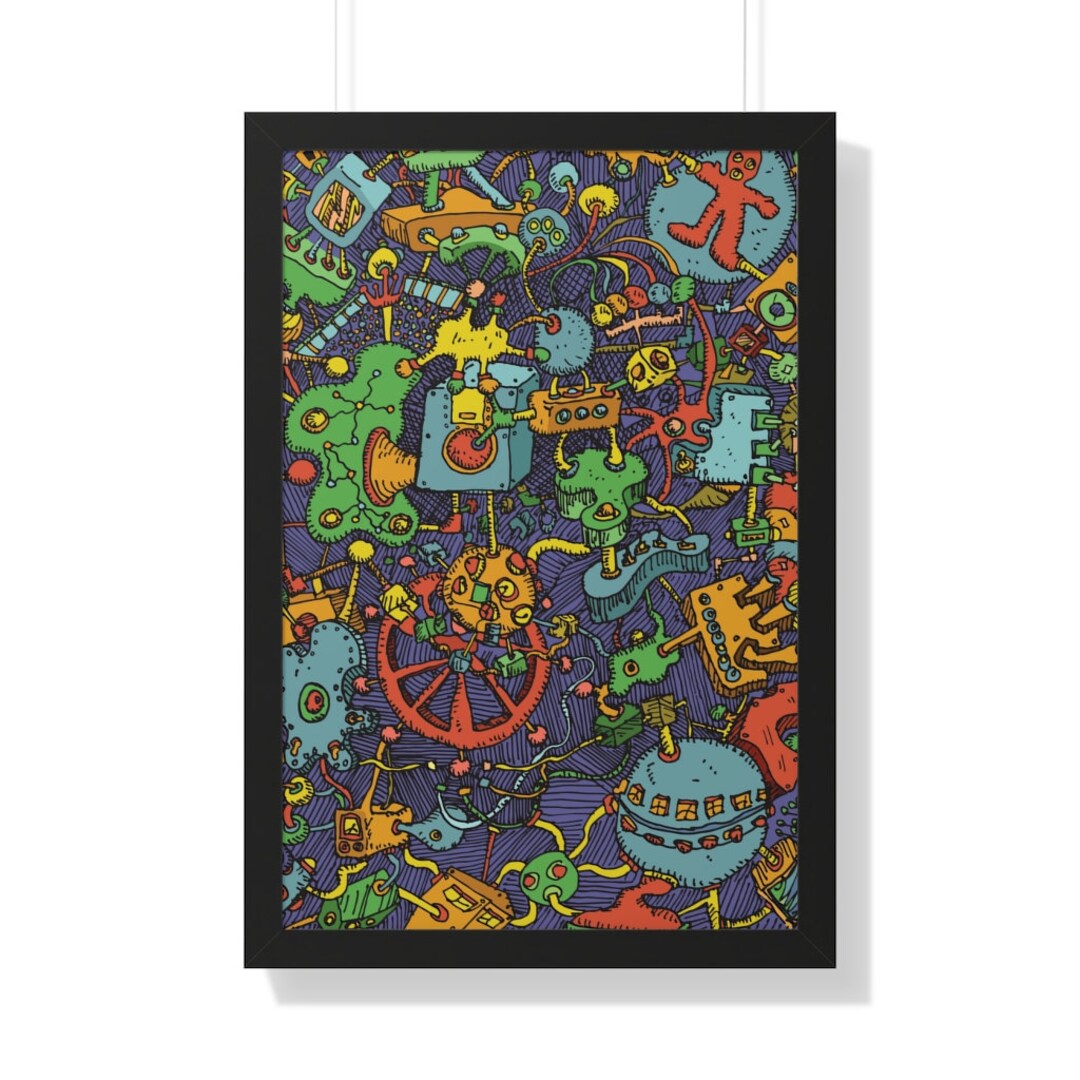 Machine World - Premium Poster by David Sutton - - Etsy