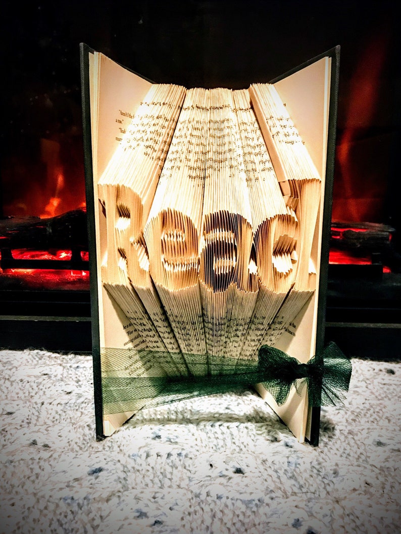 Read Folded Book Graduation Literature Librarian English | Etsy