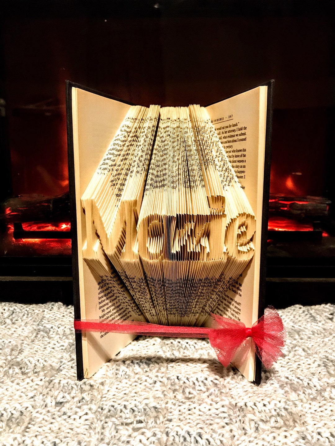 Customized Name Folded Book- Personalized Name - Wedding - Paper ...
