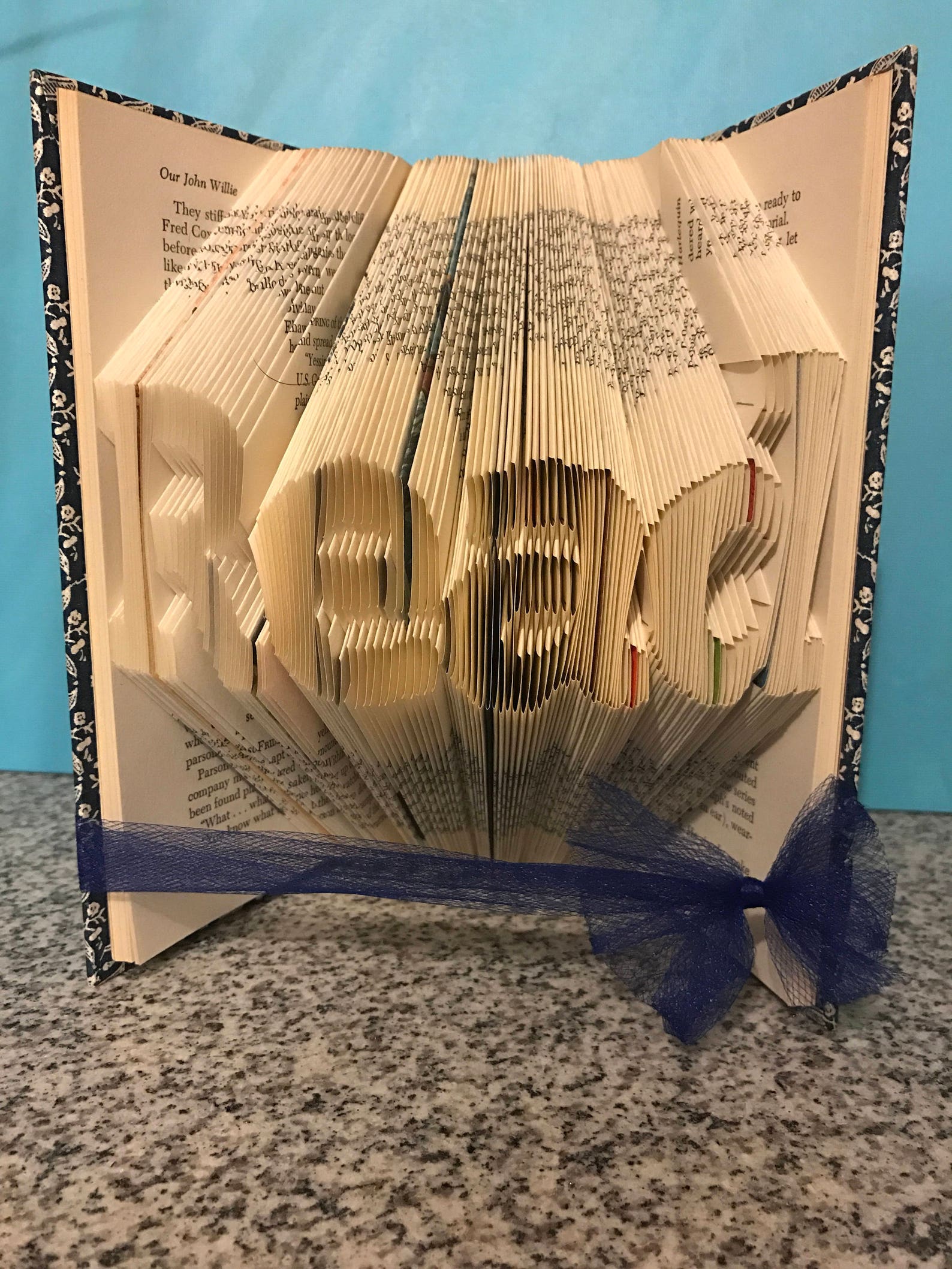 Read Folded Book Graduation Literature Librarian English | Etsy