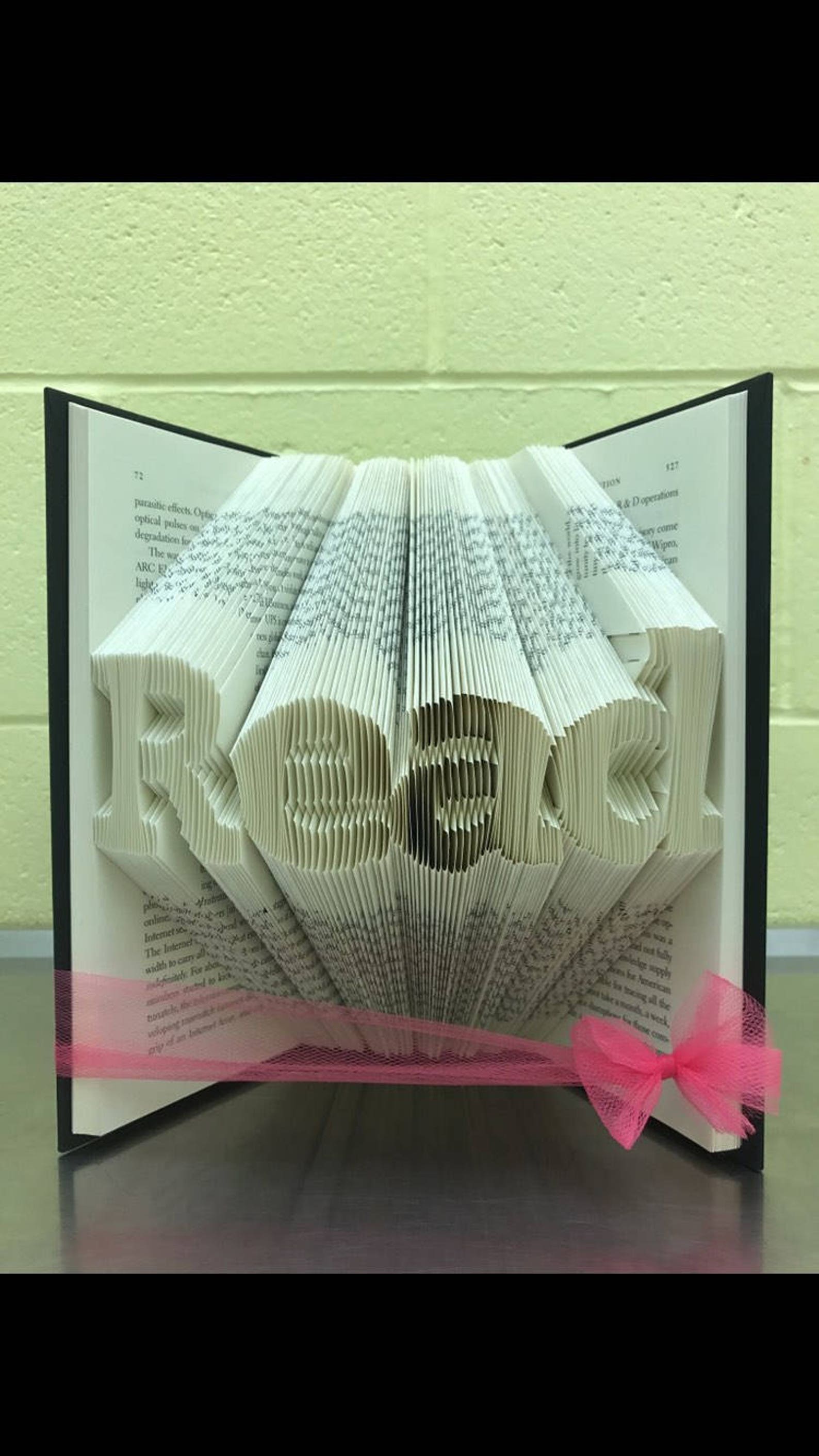 Read Folded Book Graduation Literature Librarian English | Etsy