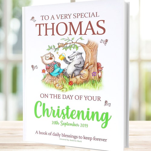 Personalised Christening Gift Book for Baby. A Very Special - Etsy