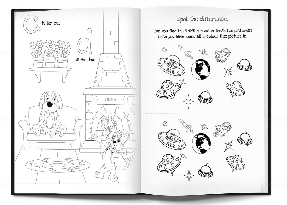 Coloring Book for Children Personalized With Name and Personal - Etsy UK