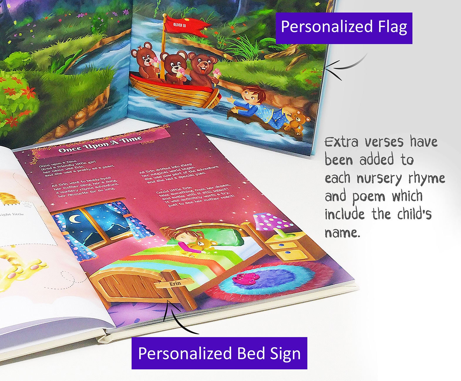 My Nursery Rhymes and Personalized Poems Book for Children | Etsy