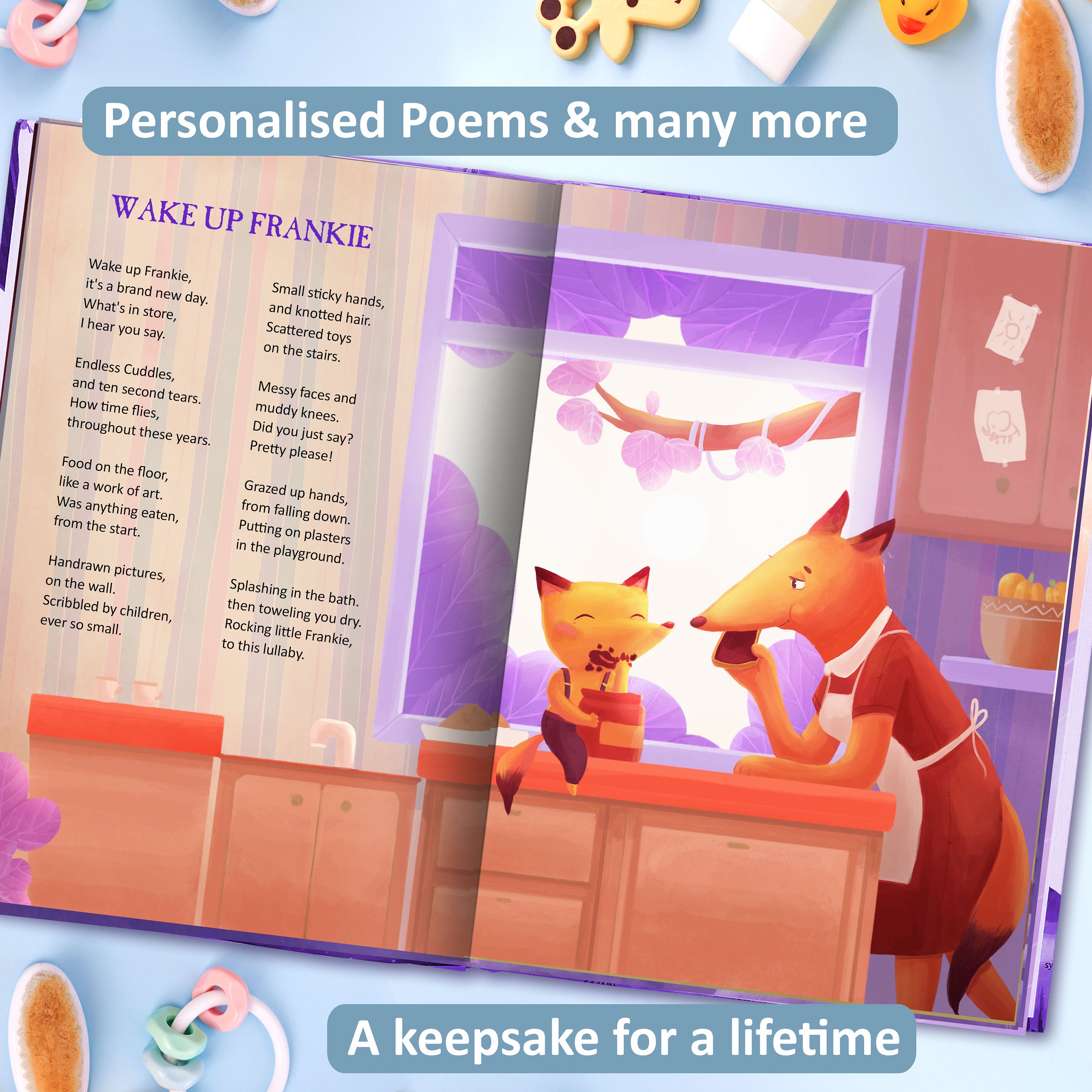 Personalised Lullabies Book for Baby for Ages 0-4 Years - Etsy UK