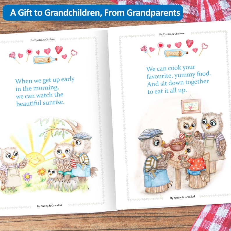 Personalized Book for Grandchildren From Grandparents. All the - Etsy UK