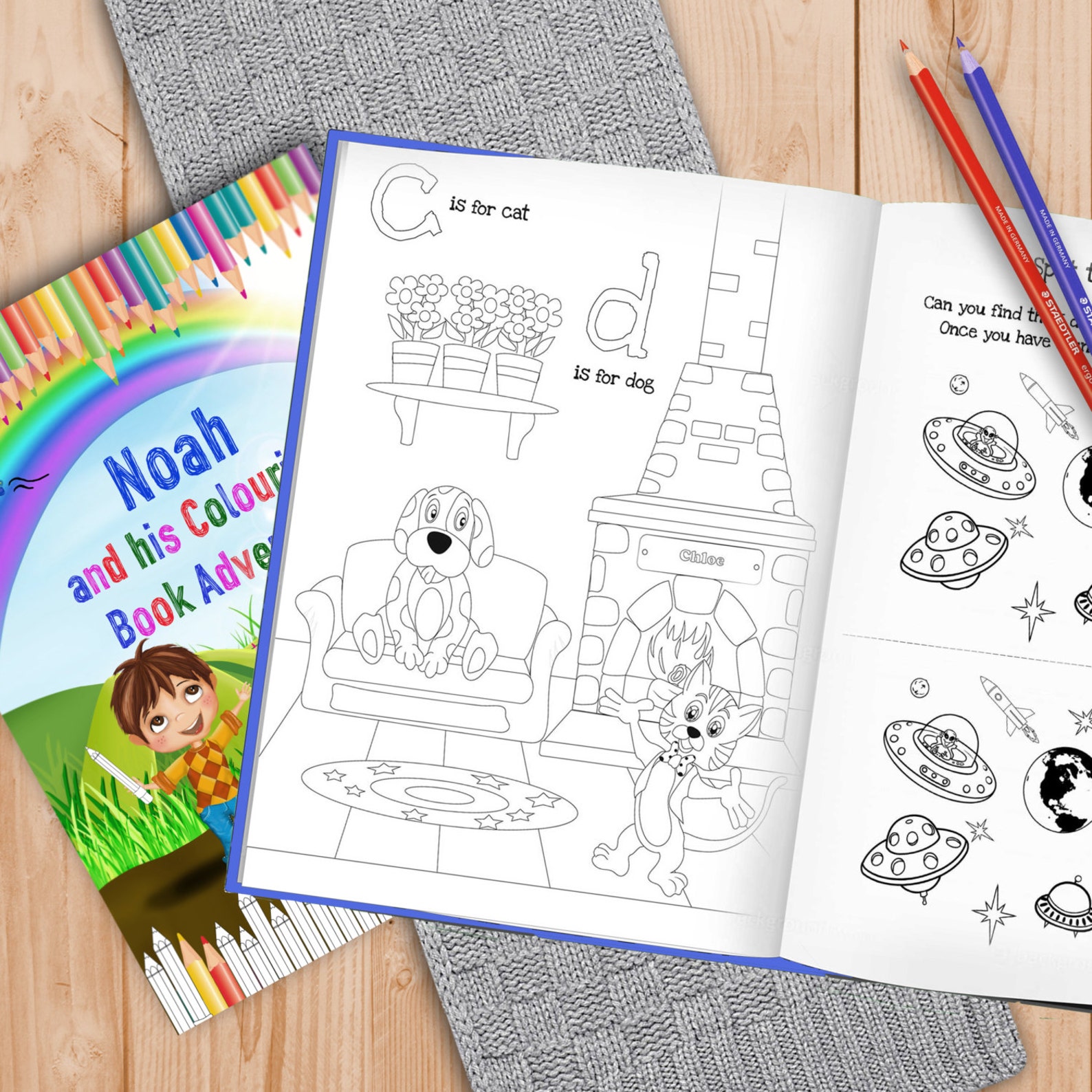 Personalised Coloring Book for Kids A Fun Coloring Book - Etsy
