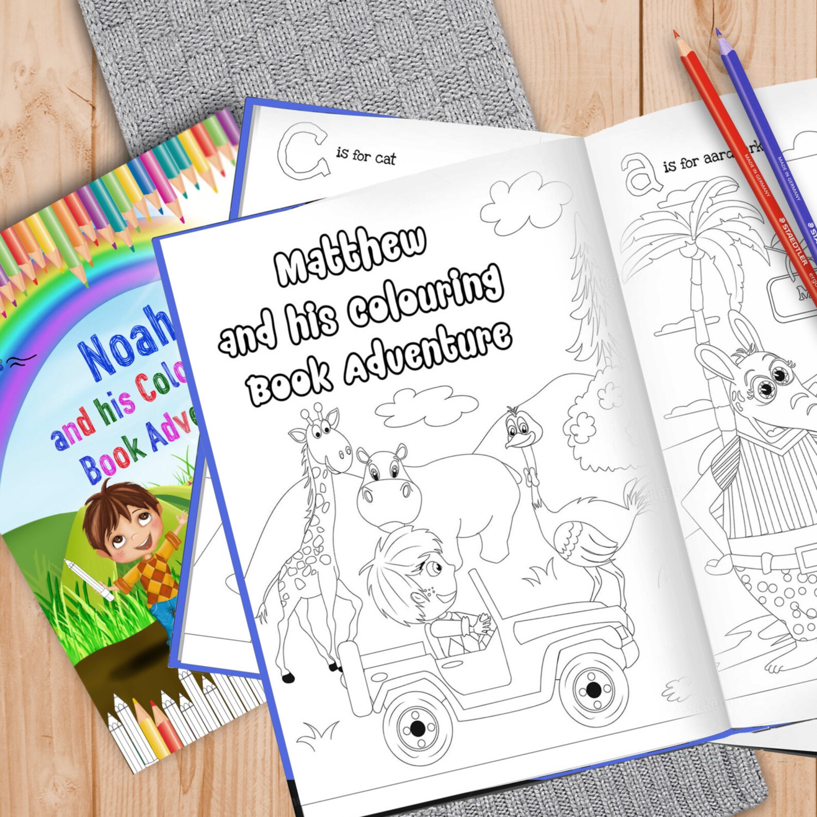 Personalised Coloring Book for Children A Fun Coloring Book | Etsy