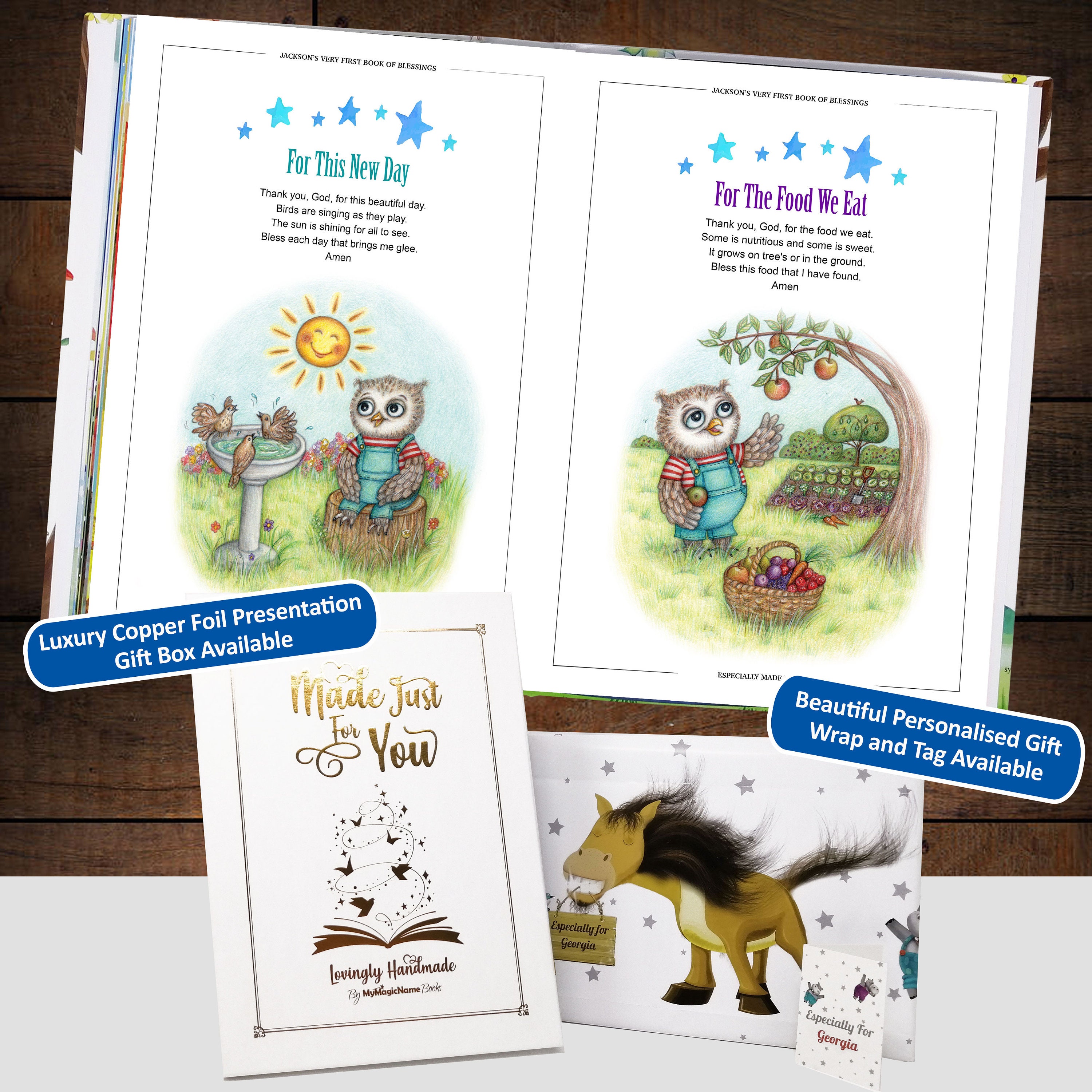 Prayer and Blessing Book Personalised for Children God Bless - Etsy