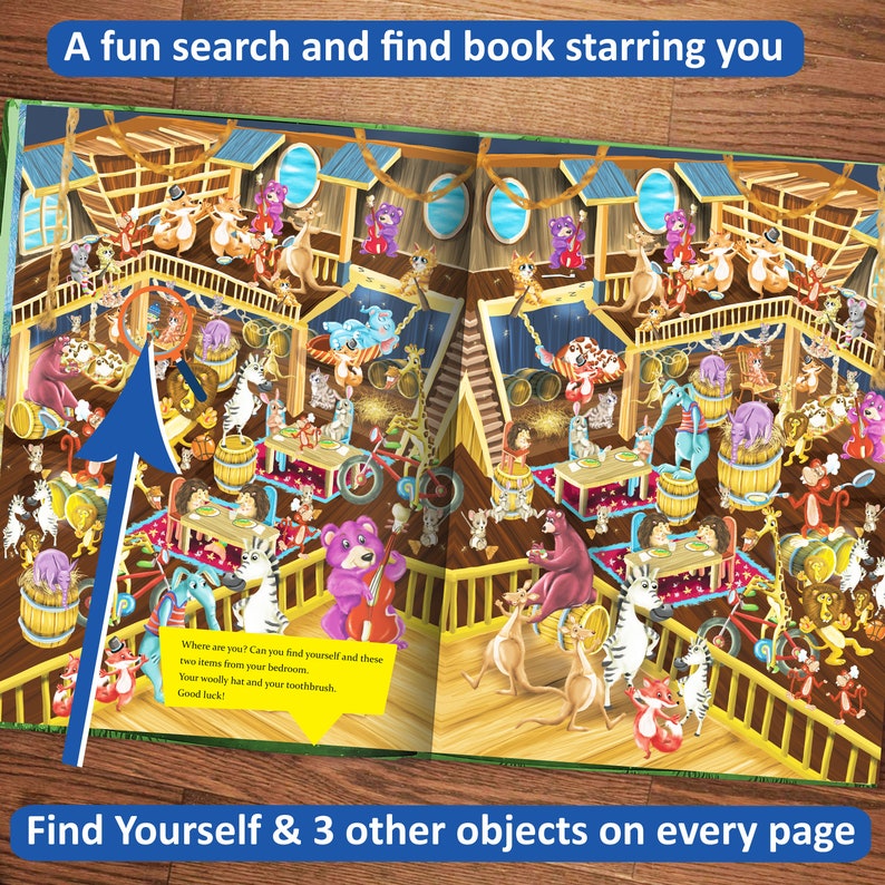 Personalised Kid's Search and Find Book: 'where Are You?' Adventure - Etsy