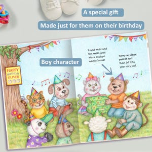Personalised Happy Birthday Gift Book for Children Aged 1-8. Give Your ...