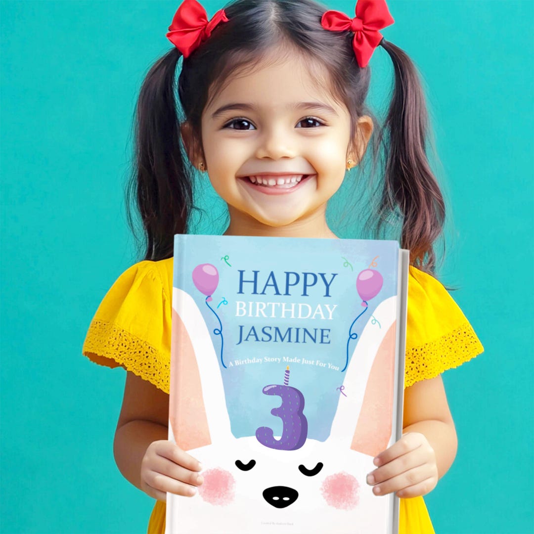 Personalised Happy Birthday Book for Children With Birthdays 1 - 8 ...