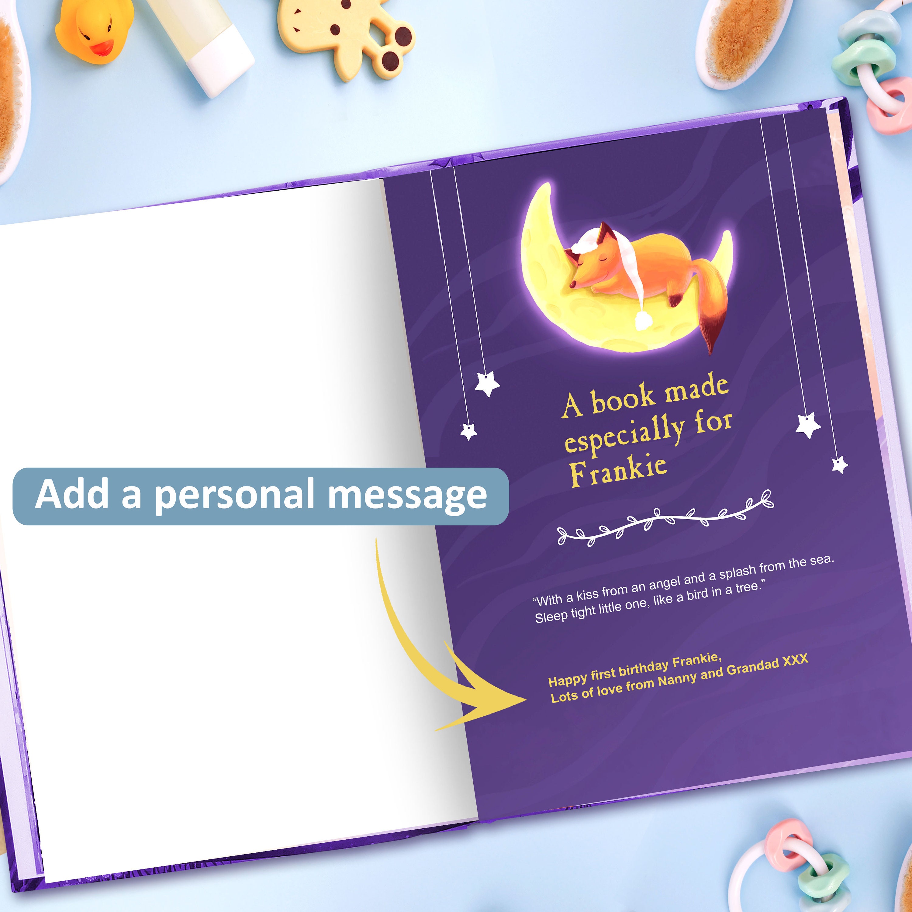 Personalised Lullabies Book for Baby for Ages 0-4 Years - Etsy UK