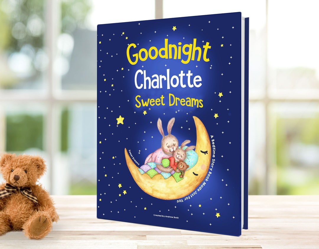 Personalised Goodnight Sweet Dreams Bedtime Story Book for Children ...