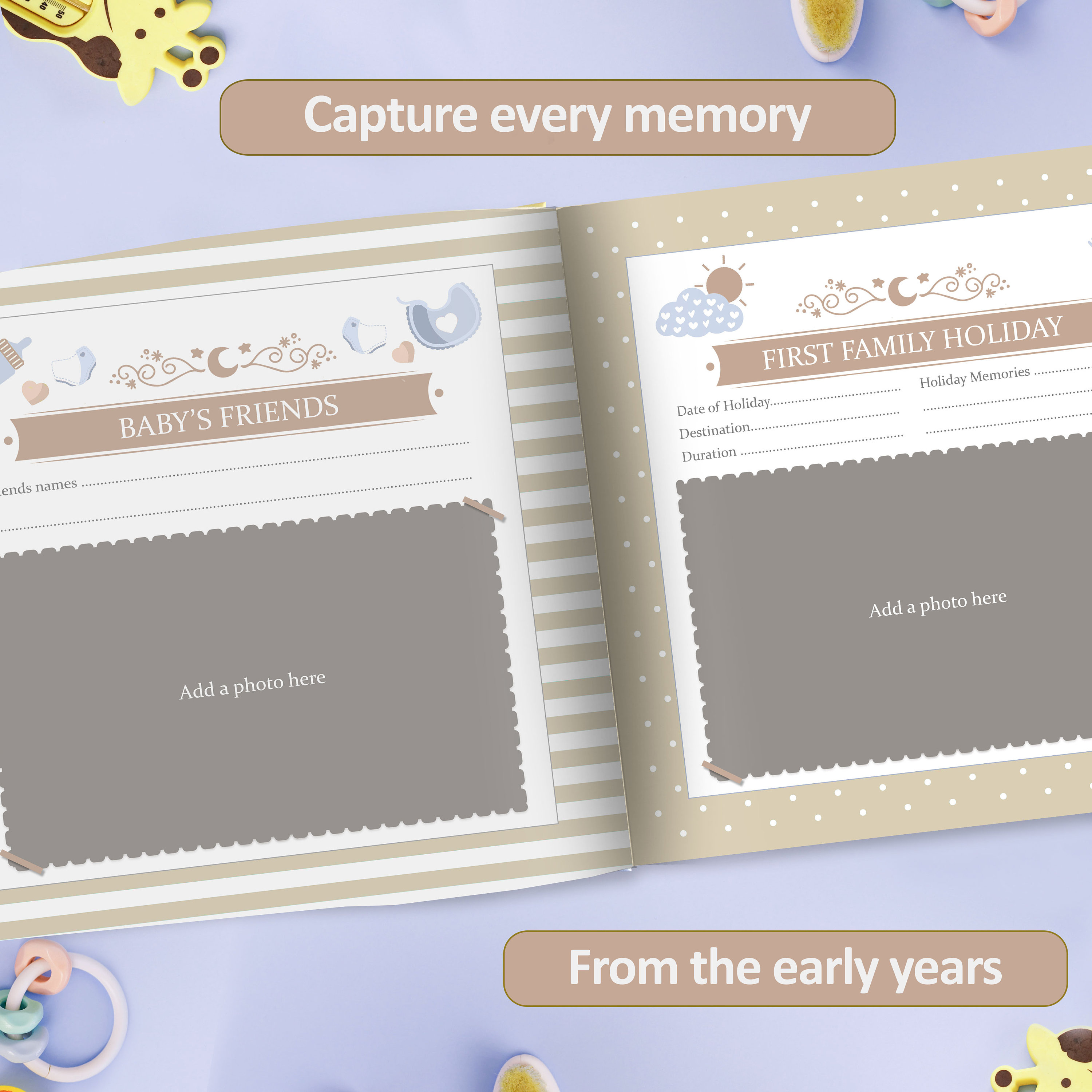 Memory and Milestone Book Personalized for Baby. A Wonderful - Etsy UK