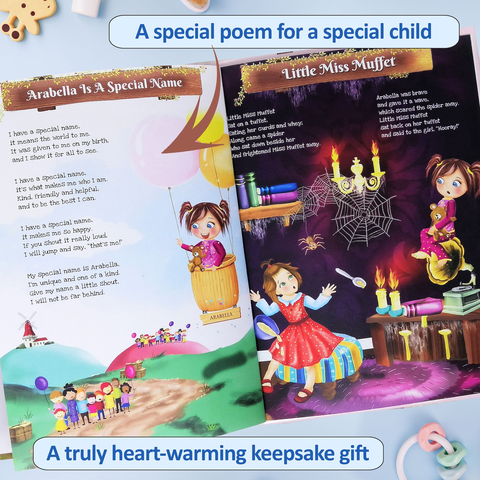 Personalised Book of Nursery Rhymes & Poems for Newborns and - Etsy