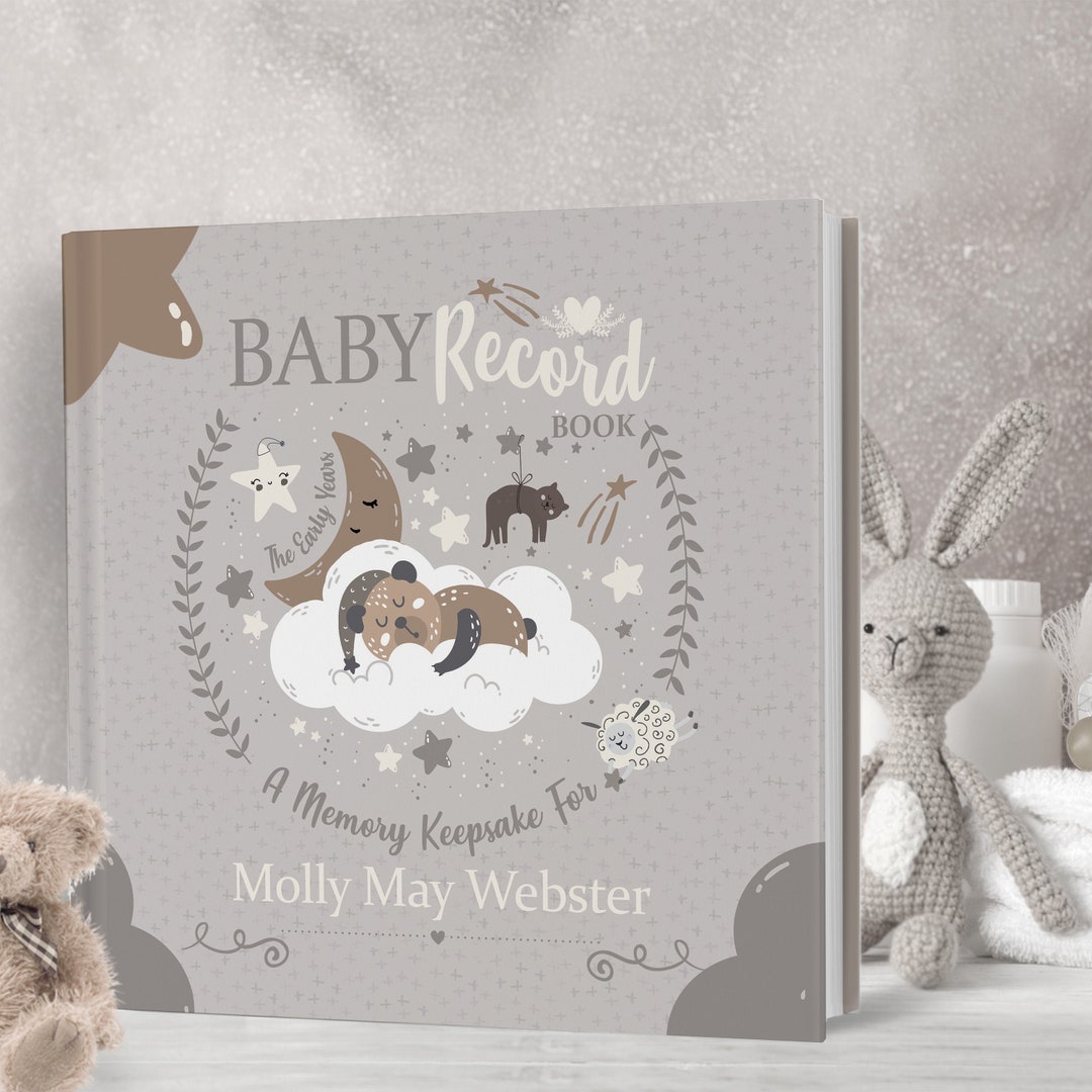 Baby Record Book Personalised for Mother and Baby - A Special Book of ...