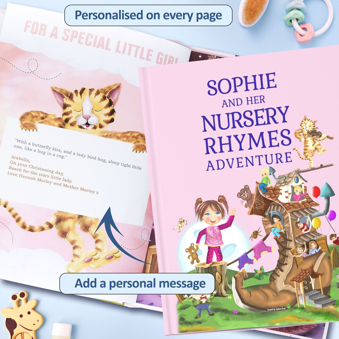 My Nursery Rhymes and Personalized Poems Book for Children | Etsy