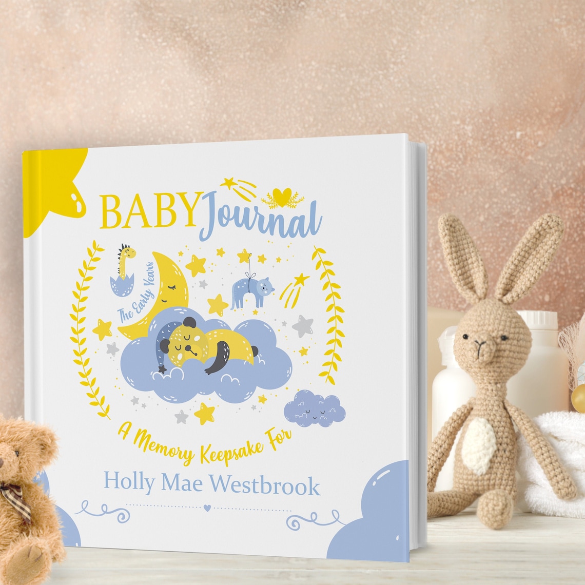 Baby Journal Book Personalized for Mother and Child A | Etsy