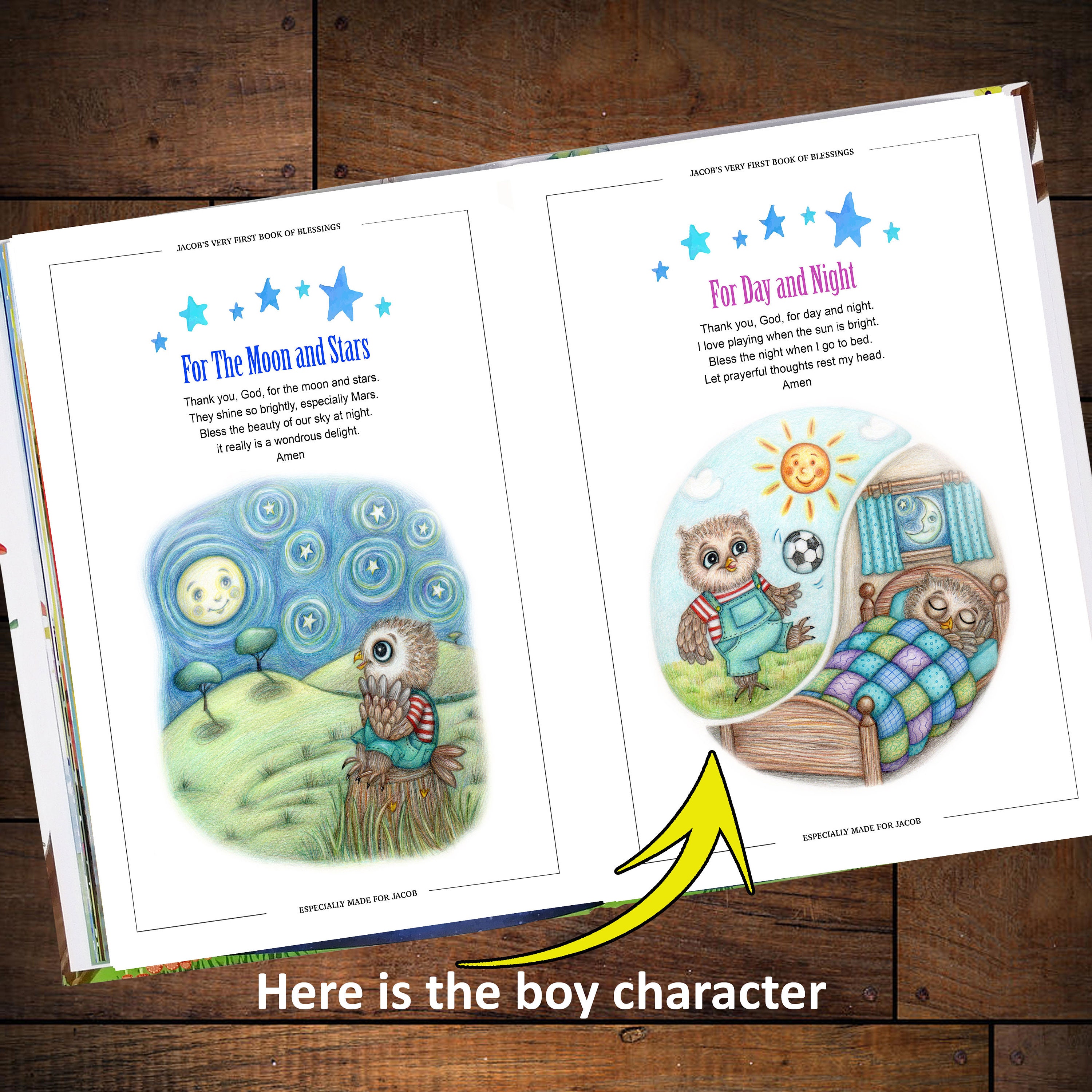 Prayer and Blessing Book Personalised for Children God Bless - Etsy