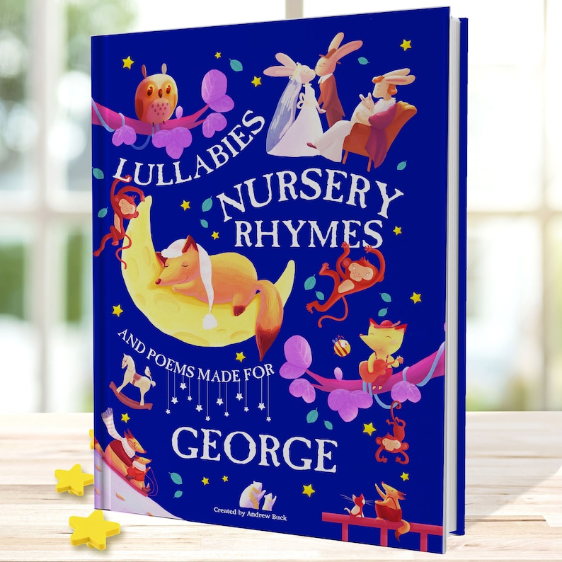 Personalised Lullabies Book for Baby for Ages 0-4 Years - Etsy UK