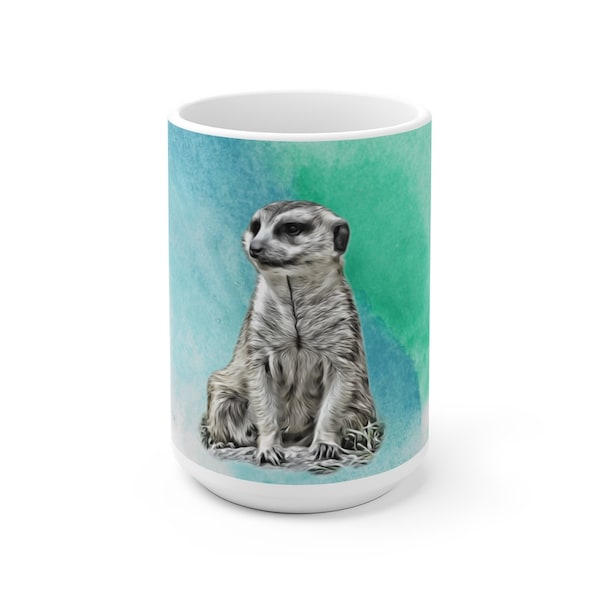 Meerkat Ceramic Mug - Etsy