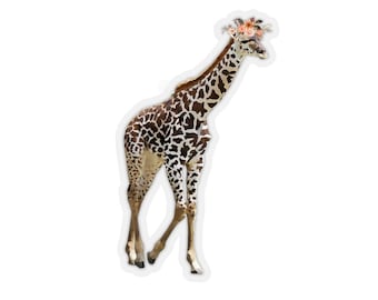Giraffe Vinyl Waterproof Die Cut Sticker 2.5 X 3 Inch - Etsy