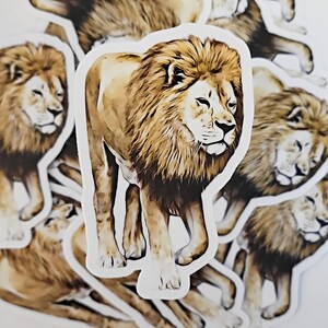 Lion Cut Out Sticker Die Cut Lion Sticker - Etsy