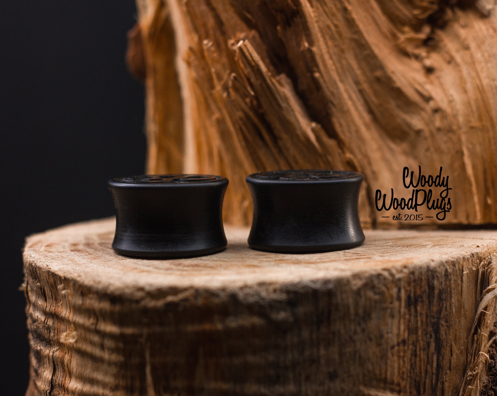 Ohm Ear Gauges and Plugs Black Ear Plugs Mandala Ear - Etsy