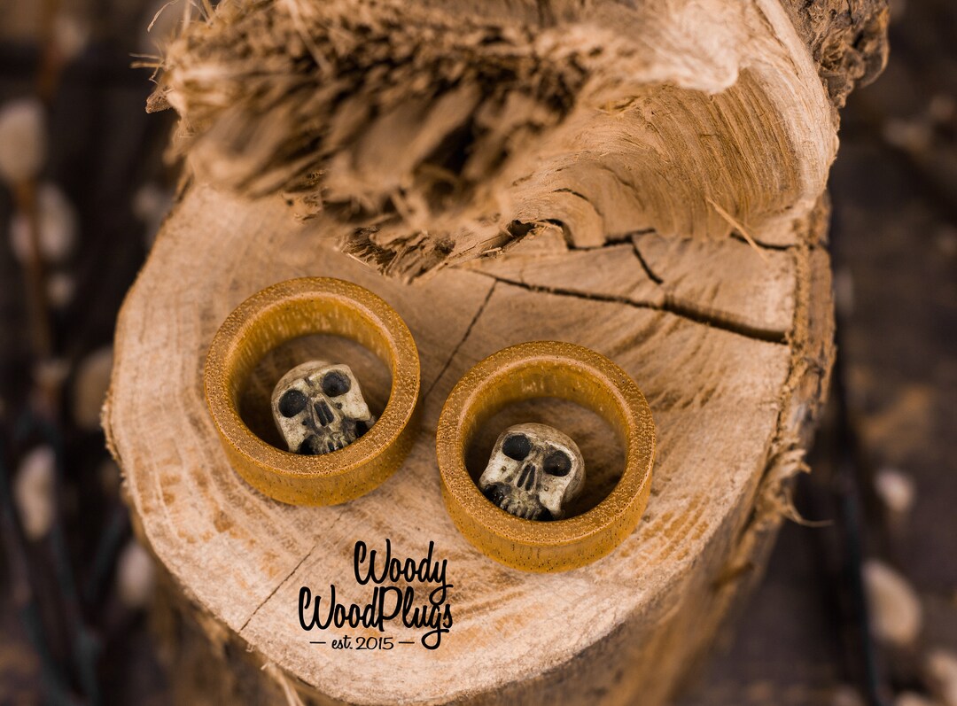 Movingui Yellow Ear Tunnels Yellow Wood Ear Gauges Organic Gauges and ...