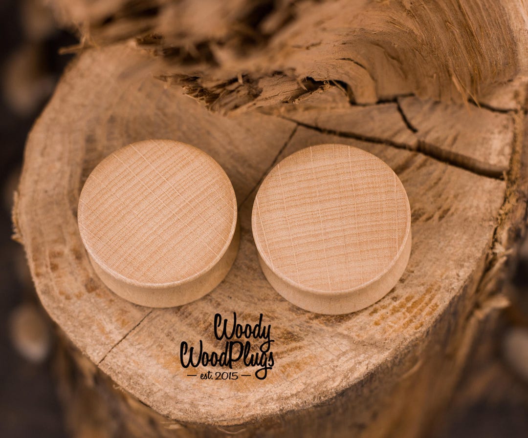 Handmade Beech Wood Ear Plugs – Organic Saddle Fit Gauges for Stretched ...