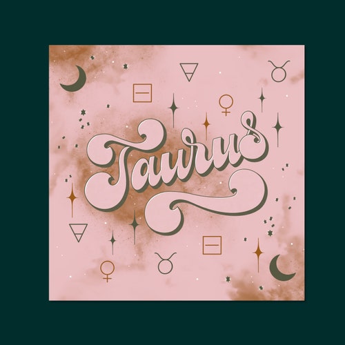 Taurus Constellation Zodiac Star Sign Birthday Card 20 April - Etsy