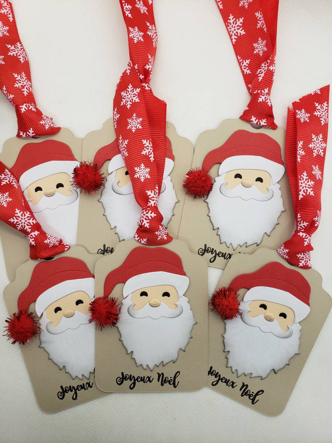 Santa Claus Labels. Christmas Gift Tags. Set of 6. Christmas Labels ...
