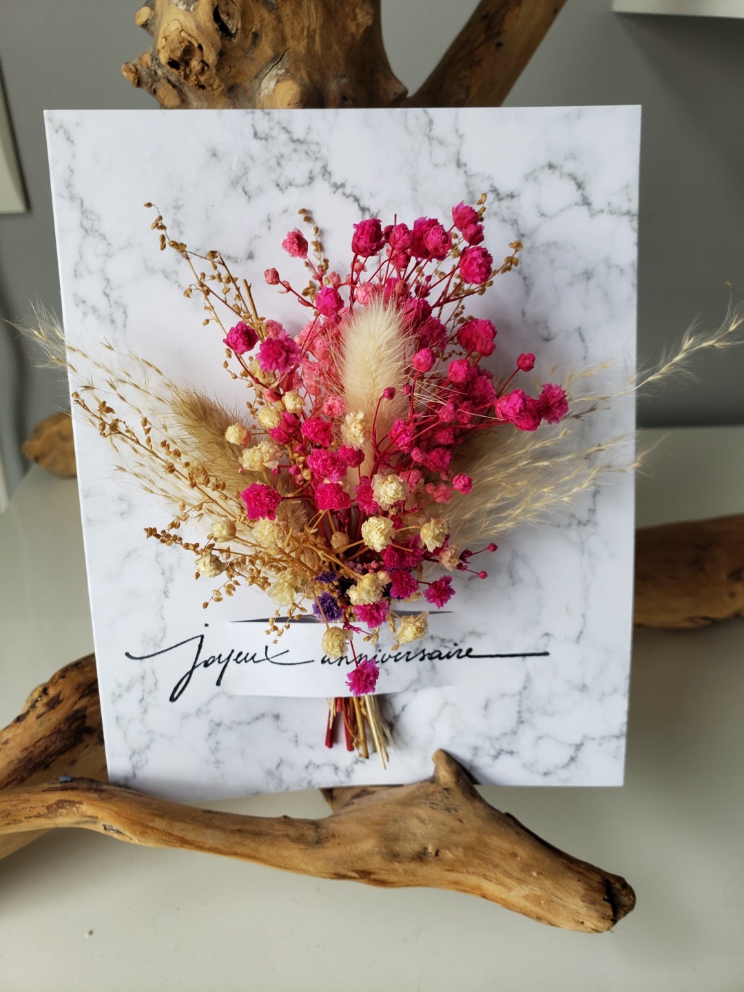 Reserved Birthday Card. Dried Flower Card. Mixed Card. - Etsy