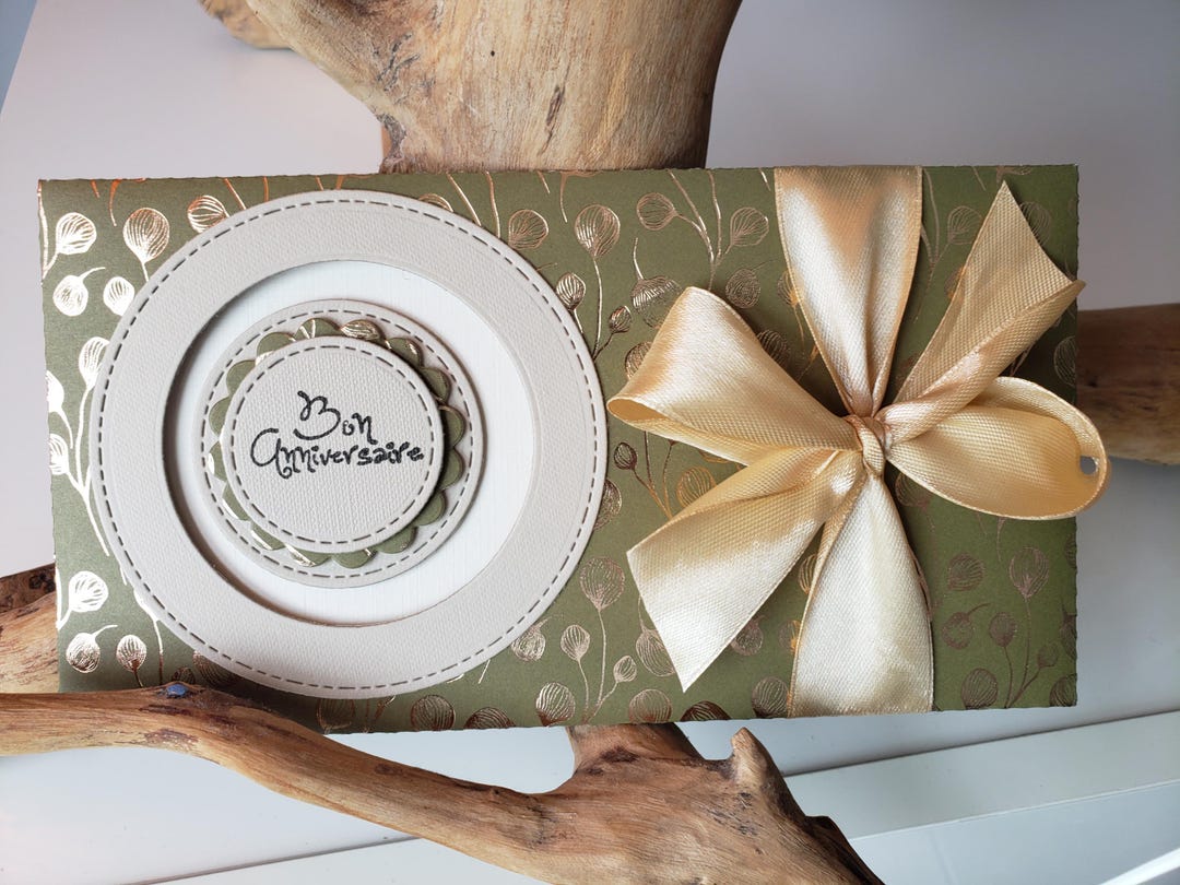 Handmade Birthday Gift Card – Paper Card & Envelope Included, Elegant ...