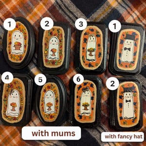 Mini Ghost Portraits Hand-painted on Wood - Etsy